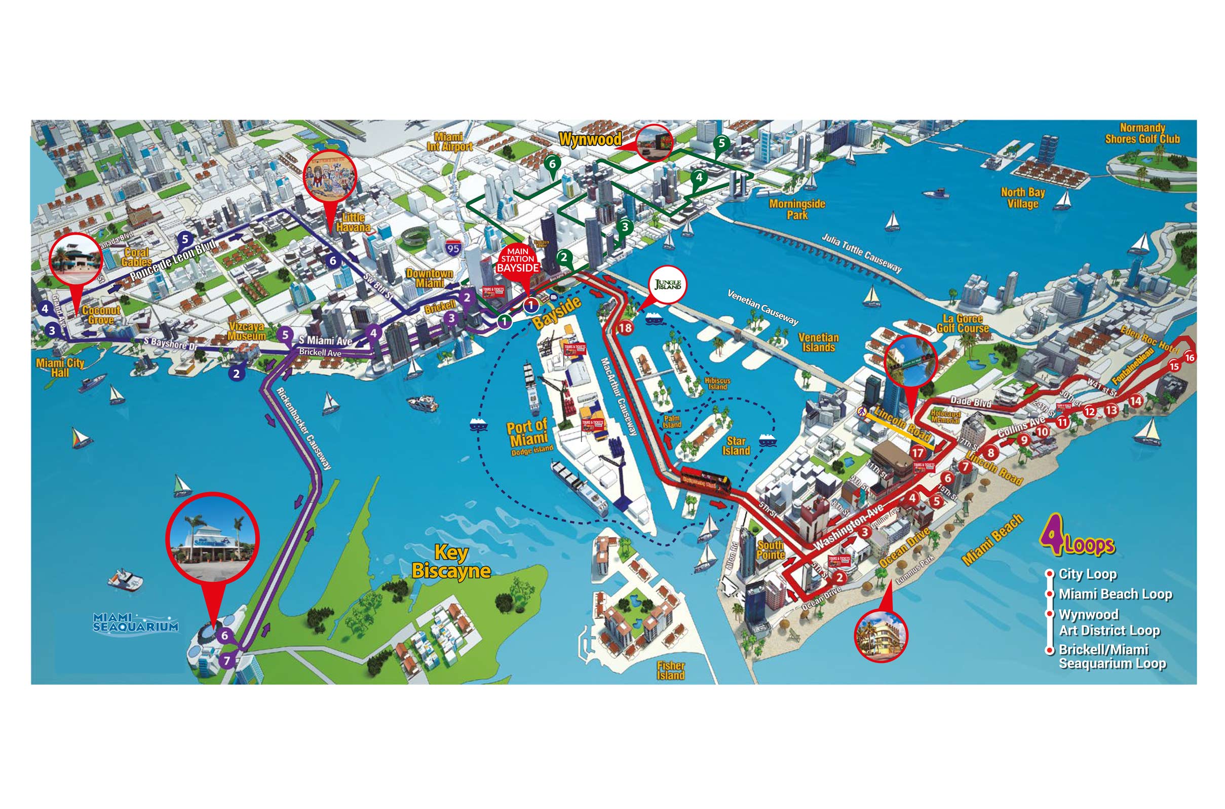 Bus Turístico Miami | City Sightseeing© Bus Turístico Miami | City Sightseeing©
